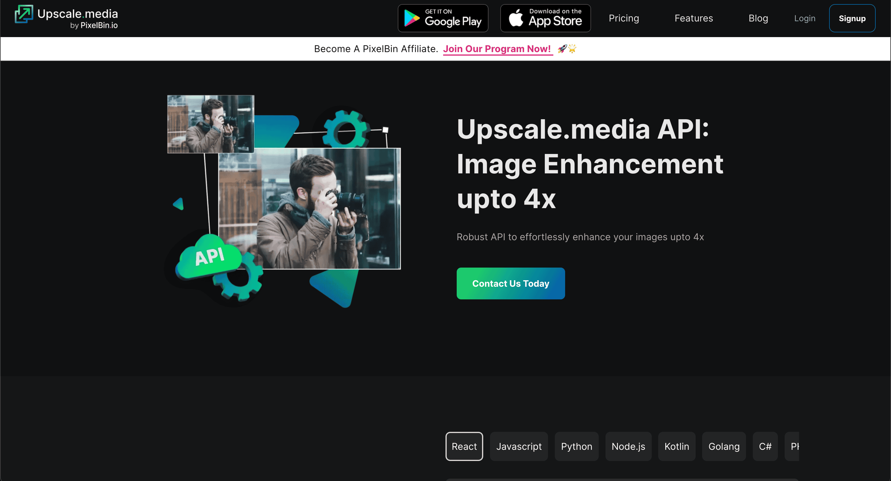 Upscale.media API: Image Enhancement upto 4X